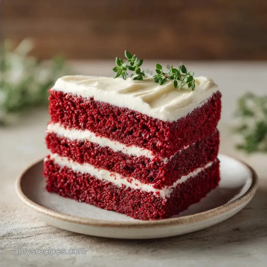 Classic Red Velvet Cake for 12 Servings - Amy's Recipes